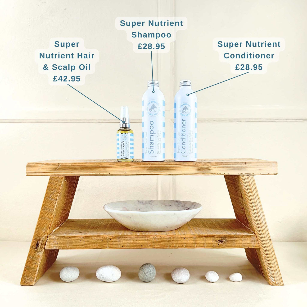 Super Nutrient Haircare Plus Set – The Cornish Seaweed Bath Co.